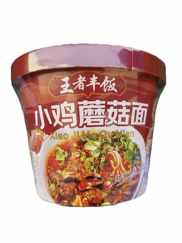 Лапша Wang Zhe Feng Fan с тушеной курицей и грибами