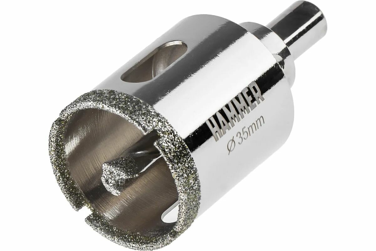 Алм. трубчатая коронка Hammer Flex 226-010 DHS 35,0*65/5 A3, алмаз 60Р, керамогранит