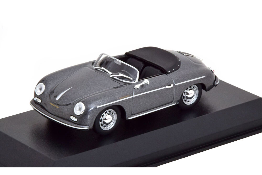 Модель коллекционная MAXICHAMPS Porsche 356 speedster 1956 grey metallic