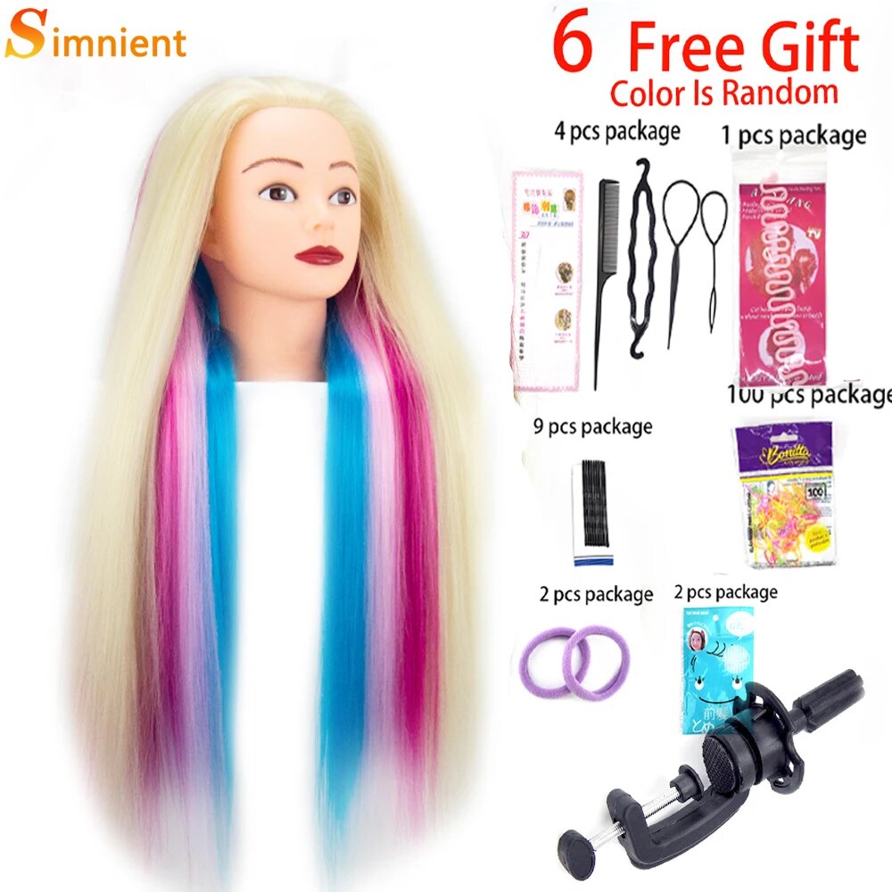 Simnient Голова-манекен для причесок 70 см head 2 with stand