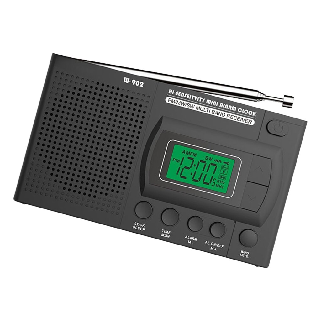 Запасные части для аудиооборудования, Портативное радио FM/AM/SW с ЖК-дисплеем и будильником для пожилых людей - американсийский стандарт