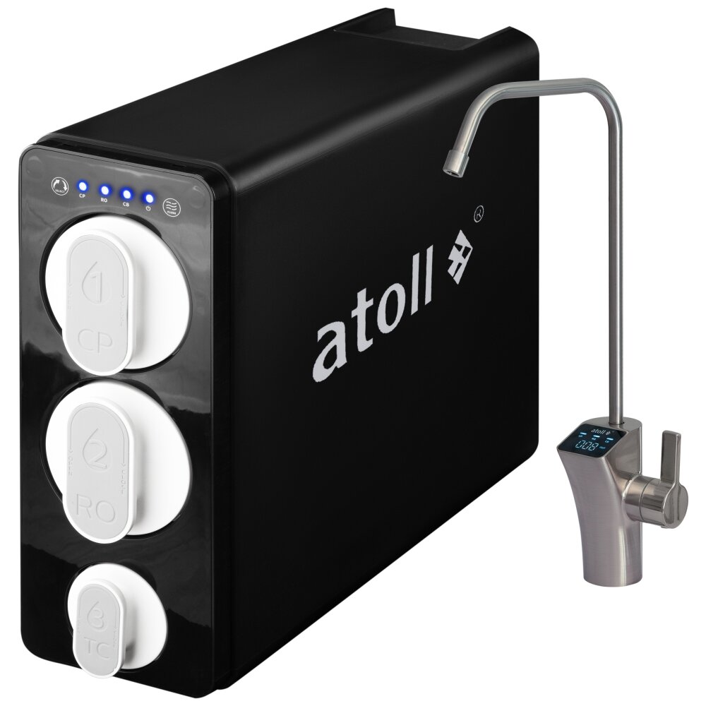 Прямоточная система обратного осмоса Atoll TWIST 1000i с умным краном