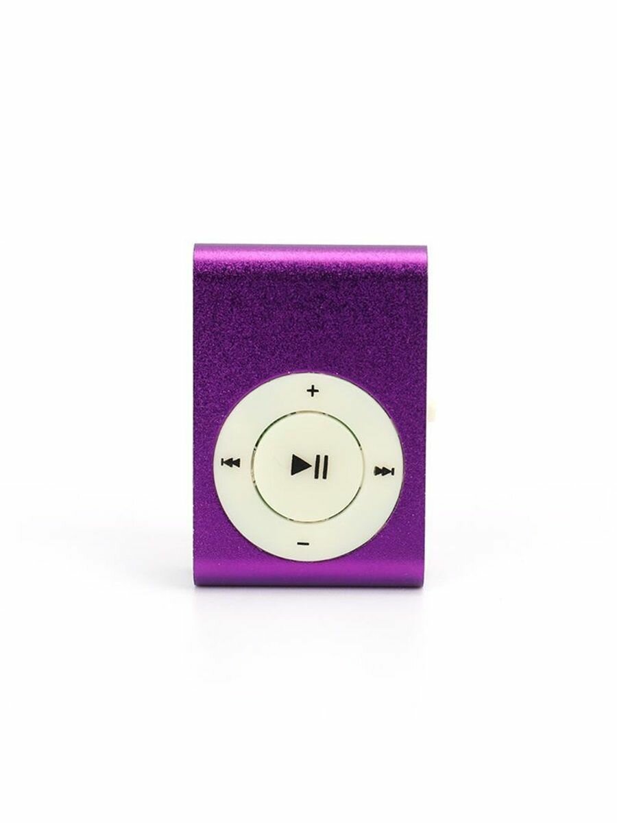 MP3-плеер Mini USB 3,5 мм с зажимом, без экрана, с поддержкой карт памяти, простой и портативный