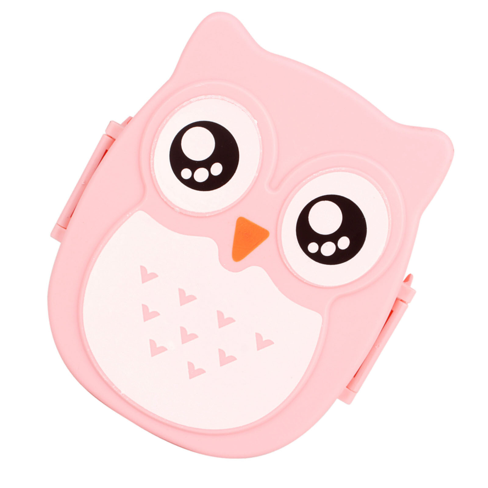 Пластиковый портативный контейнер для обеда с изображением совы, емкостью 900 мл, размером 16*14*7 см, 1 шт. с ложкой и вилкой, безопасный для пищи, предназначенный для микроволновки, из пищевого пластика PP