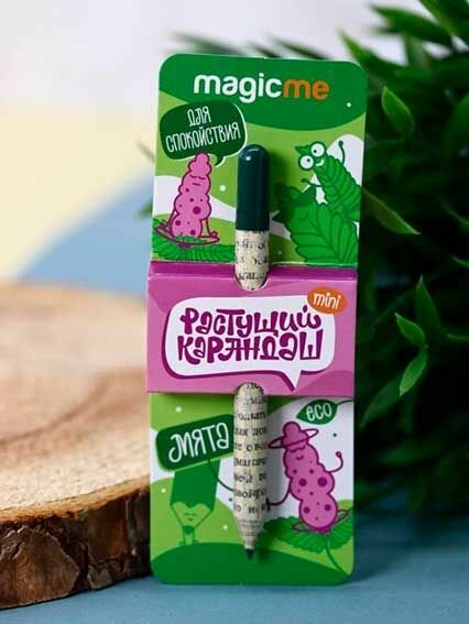 Растущий карандаш Magicme "Мята", mini, чернографитный