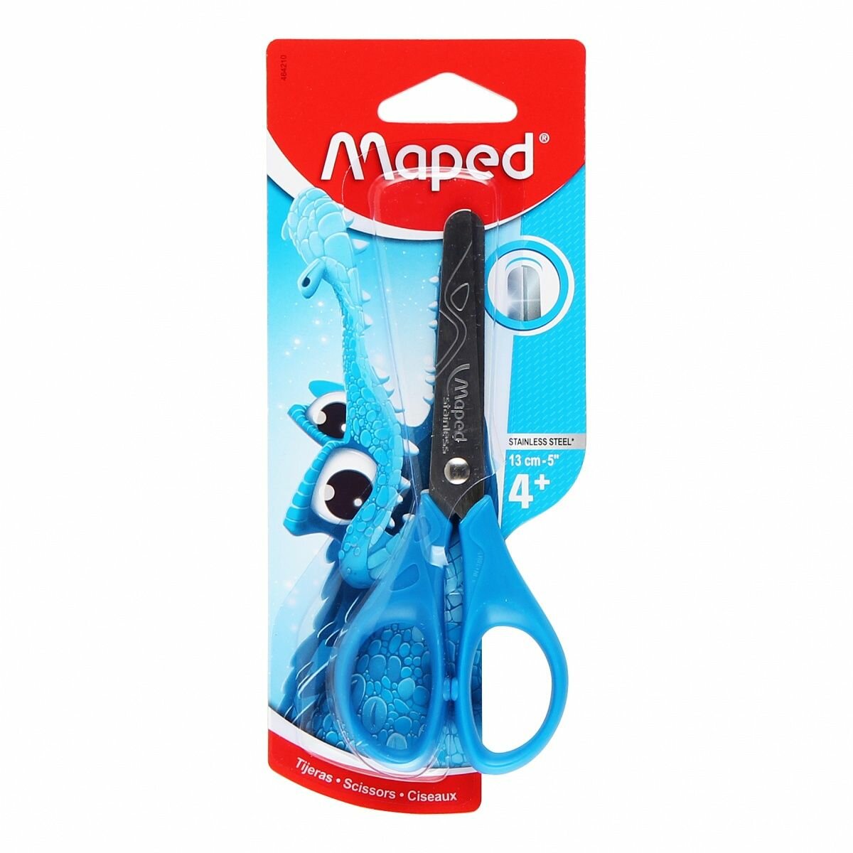 Ножницы детские Maped 130 мм ESSENTIALS голубые, симметричные в блистере (464290)