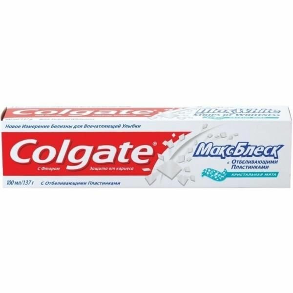 Зубная паста Colgate Макс Блеск, 50 мл, в коробке