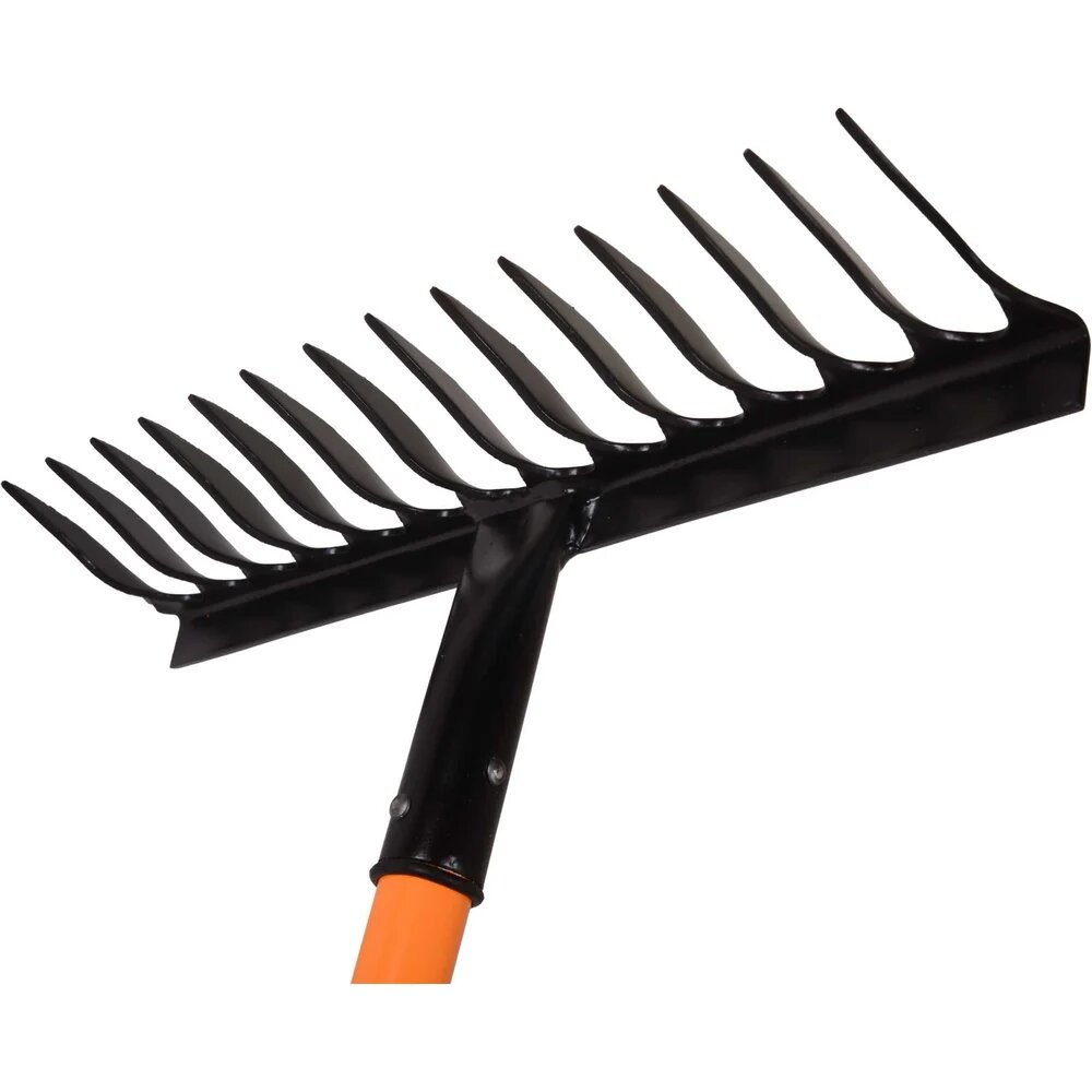 Грабли витые Вихрь 14 зубьев, сталь, с фибергласовым черенком 73/7/1/12, для ухода за газоном