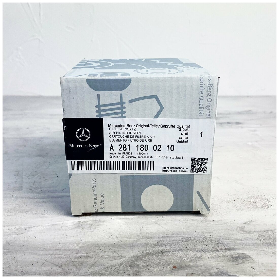 Масляный фильтр MERCEDES, мерседес, оригинал, артикул A2811800210