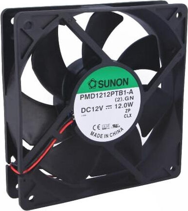 Вентилятор SUNON PMD1212PTB1-A (2). GN Вентилятор осевой 12В DC 120x120x25мм подшипник качения 254,84куб. м/ч 54дБА 1шт