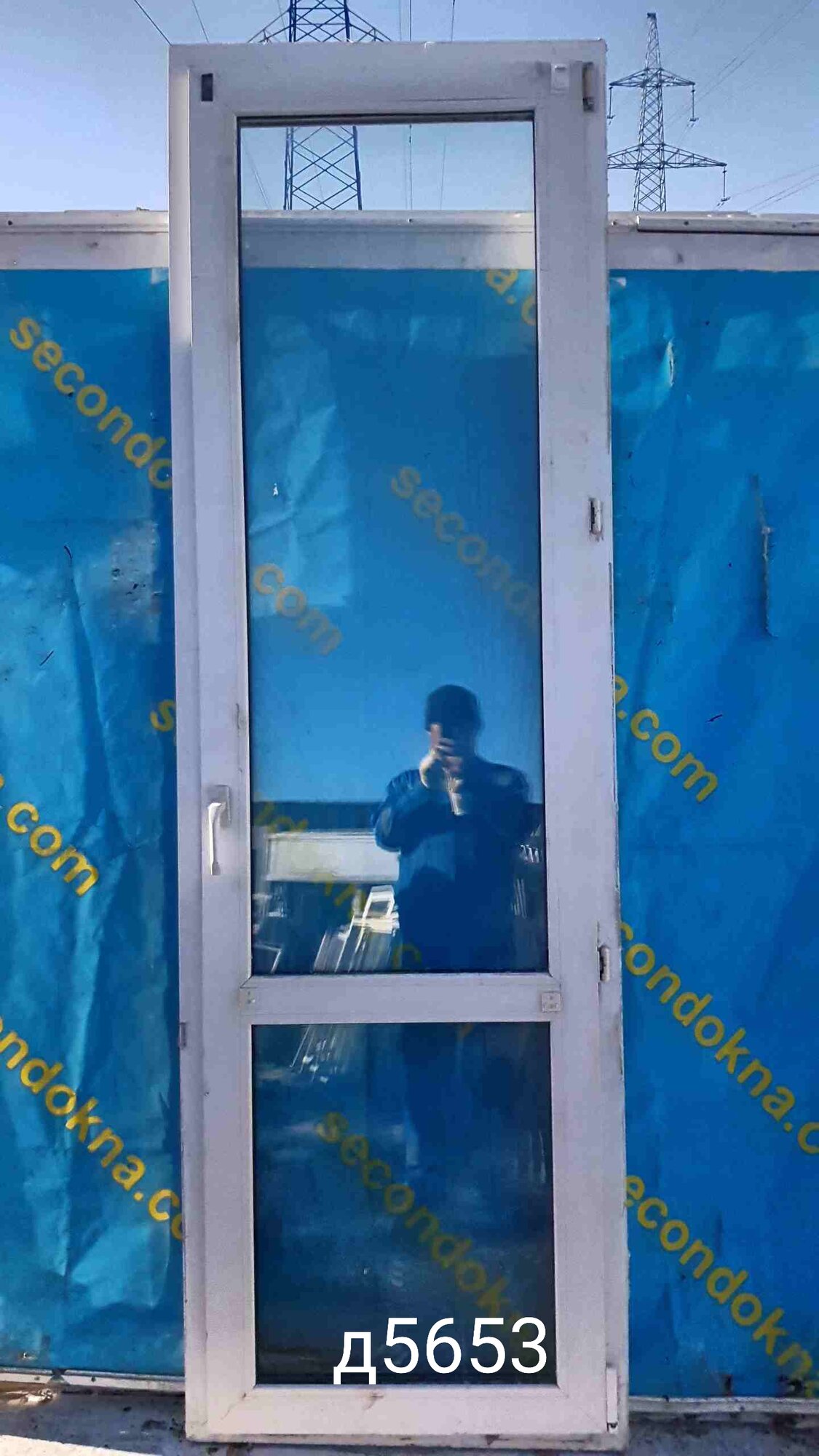 Дверь пластиковая Б/У 2420(в)х760(ш)