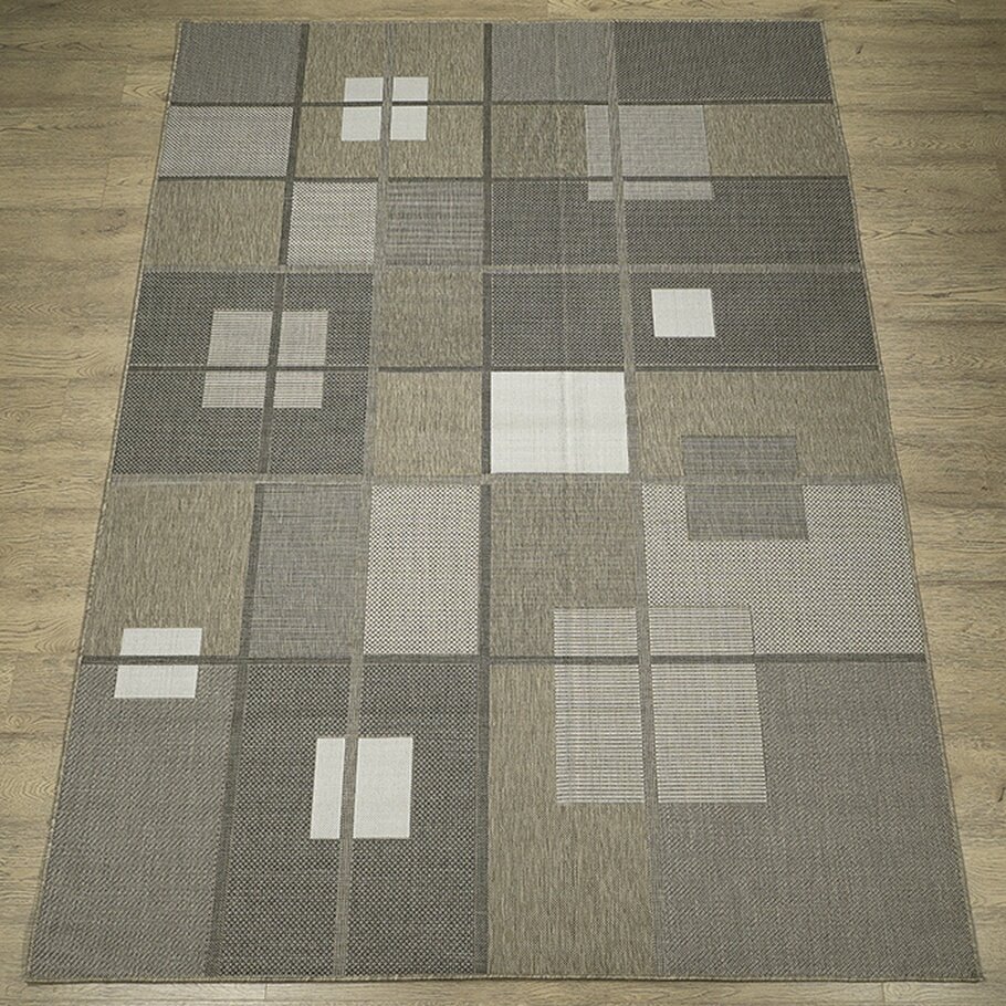 Ковер, Прямой, Серый, Бежевый, Светло-серый, Современный, Минимализм, на пол, в гостиную, спальню, в ассортименте (160 см. на 230 см.)