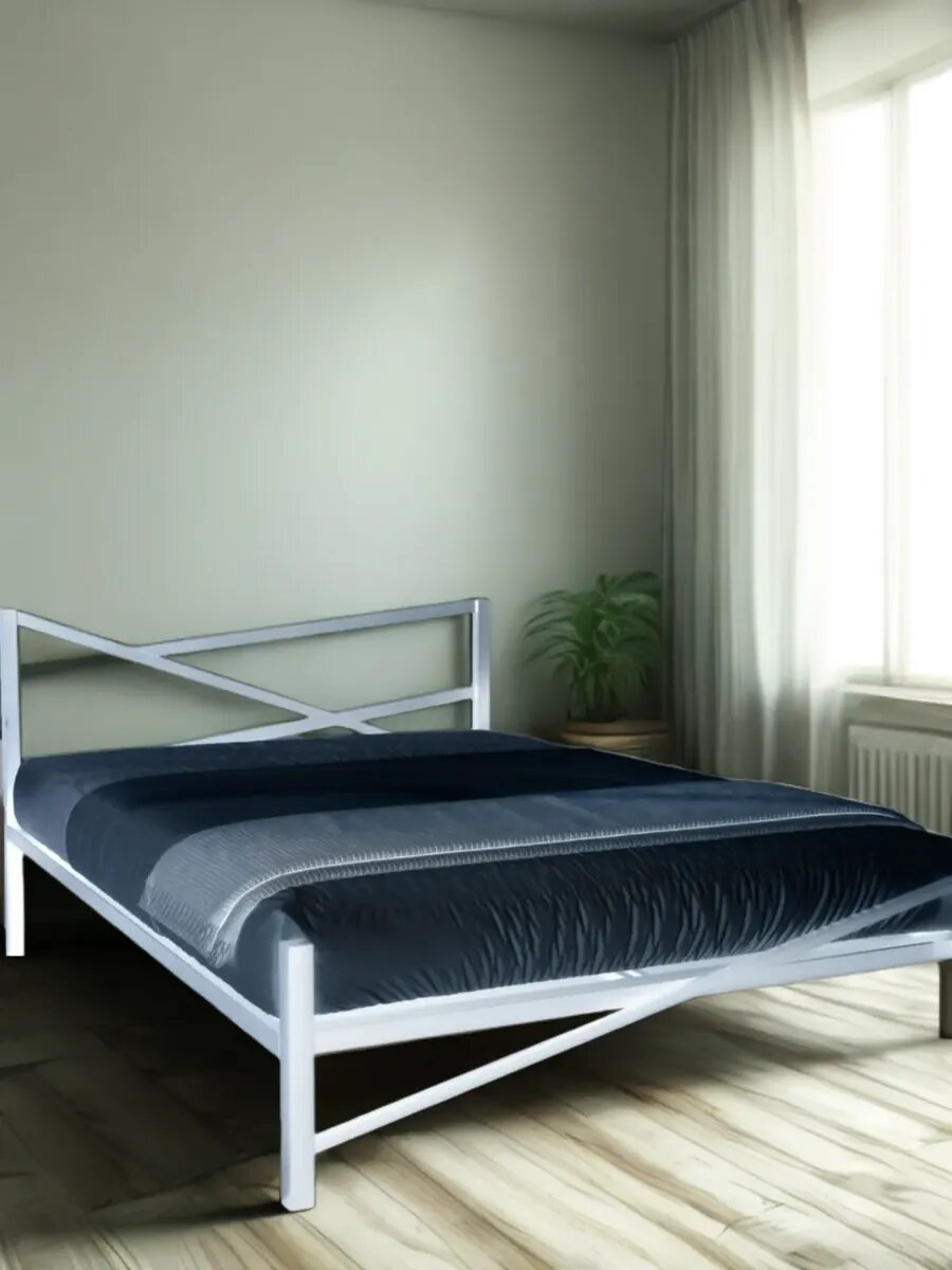 Кровать Loft Mebel Афина 160, металл, кованая, 160x200х80 см