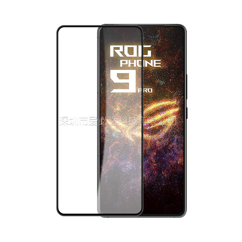 3D/5D защитное изогнутое стекло MyPads 5D Forti Glass для Asus ROG Phone 9 с закругленными изогнутыми краями которое полностью закрывает экран / ди.