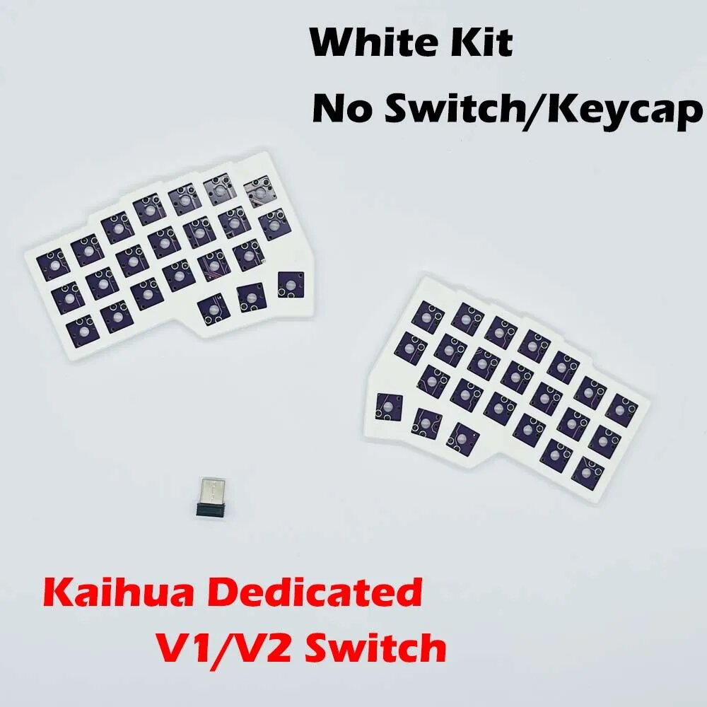 Беспроводная механическая клавиатура CHOC CORNE V4.1 SZRKBD White Kit