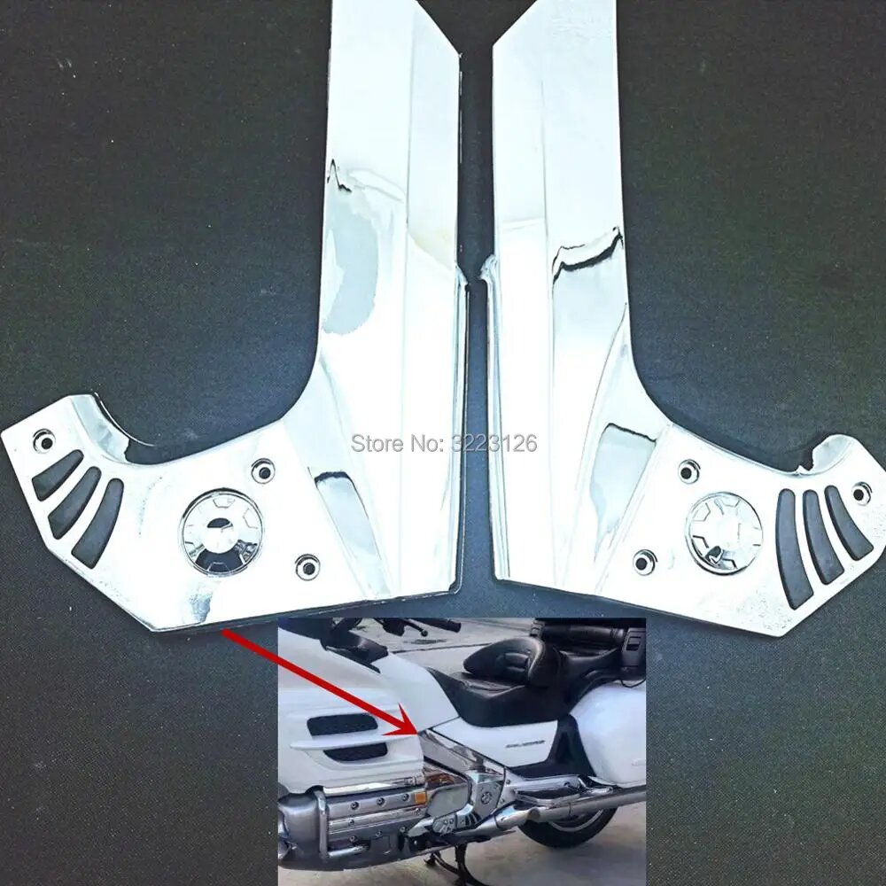 Боковая Отделка обтекателя, для вентилятора, поворотного отверстия, декоративная, для HONDA GL1800, Goldwing 01-11 Белый, R