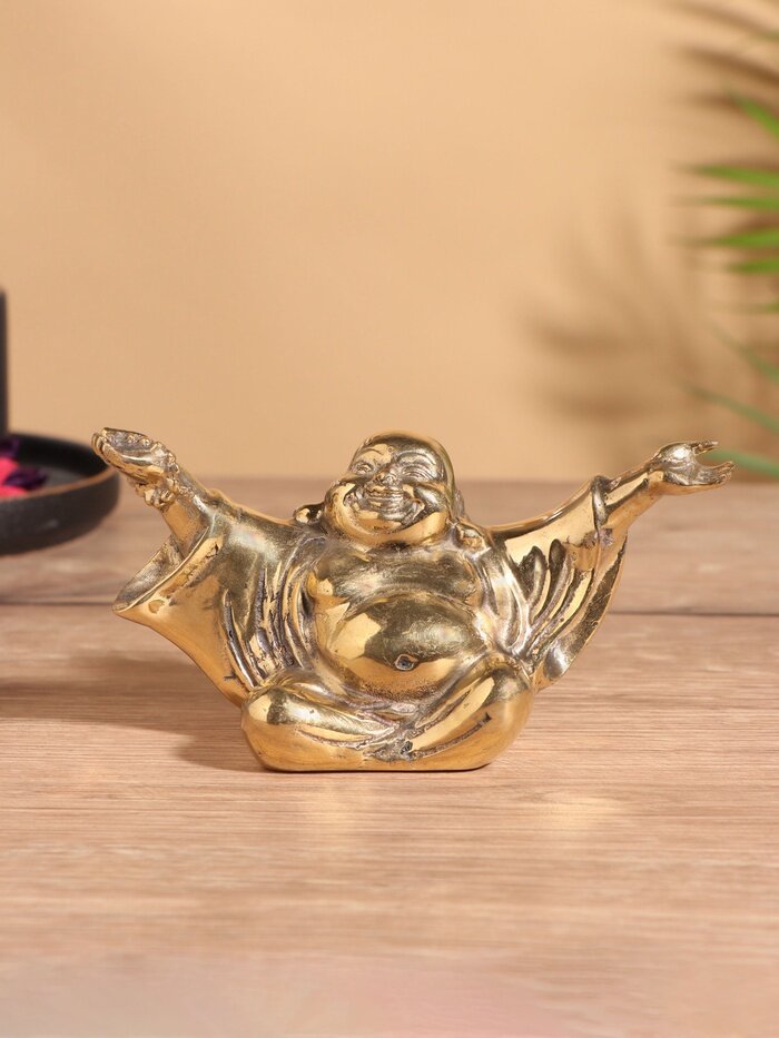 Сувенир «Счастливый Хотэй», 15×6×9 см, бронза