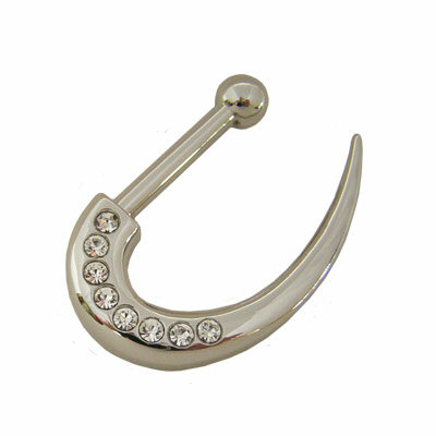 GB 1410-NS25 пряжка со стразами Micron 55 x 32 мм №04 под никель декоративное украшение