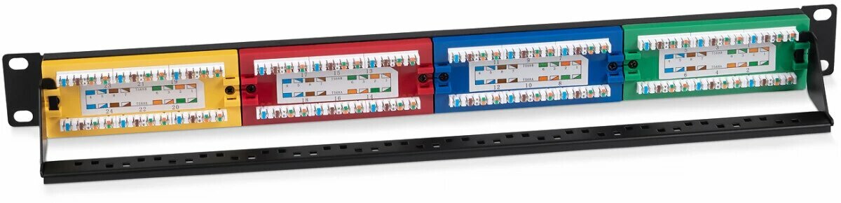Патч-панель Cabeus (PLCOL-24-Cat.5e-Dual IDC)