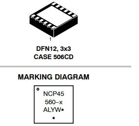 Микросхема NCP45560IMNTWG