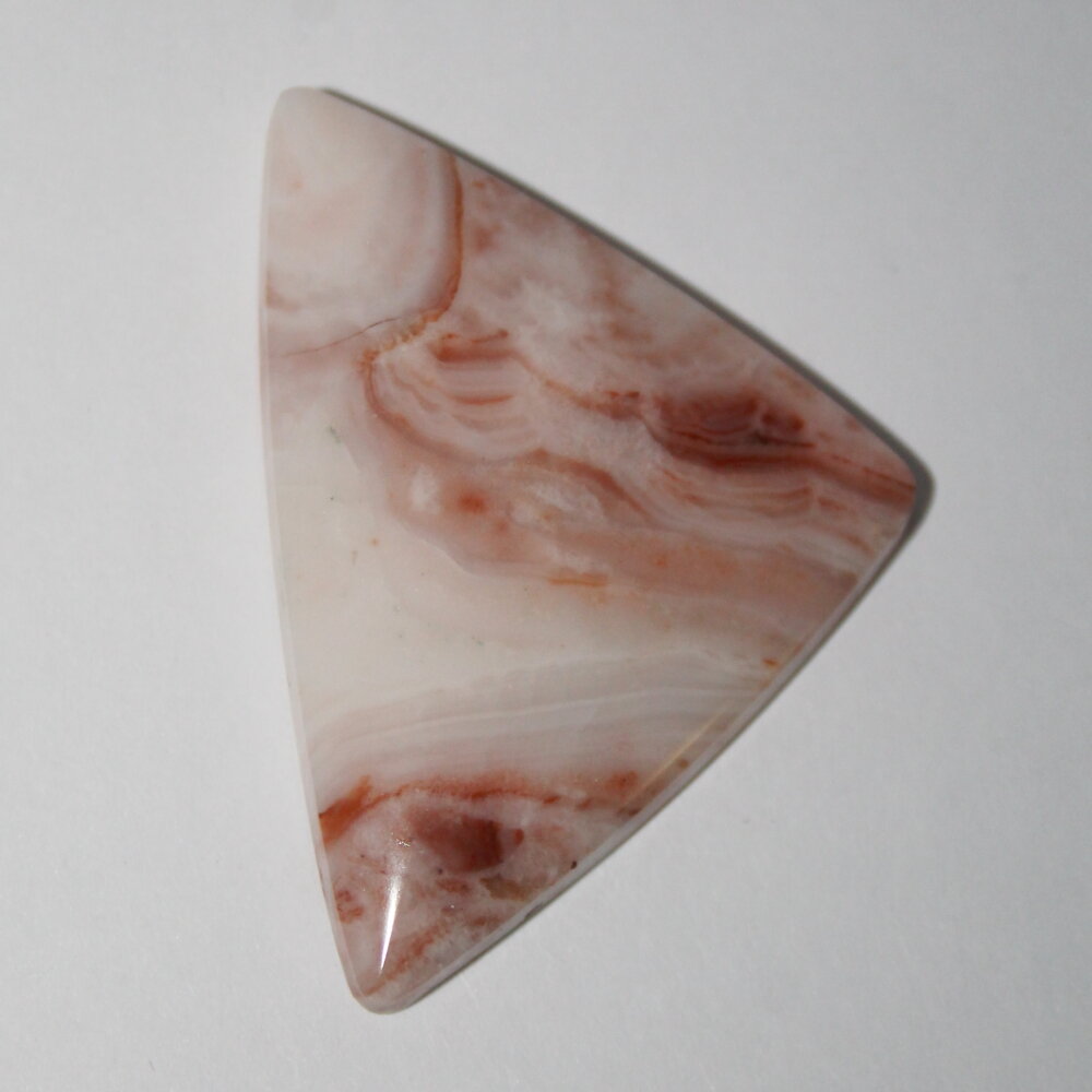 Коллекционный кабошон агат переливт, 45х31х3 мм, Урал, "True Stones"