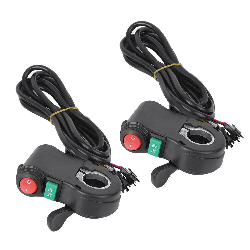 2pcs Пластиковый черный 98% эффективность в реальном времени Дисплей Палец Крейсер Многофункциональный электрический велосипед