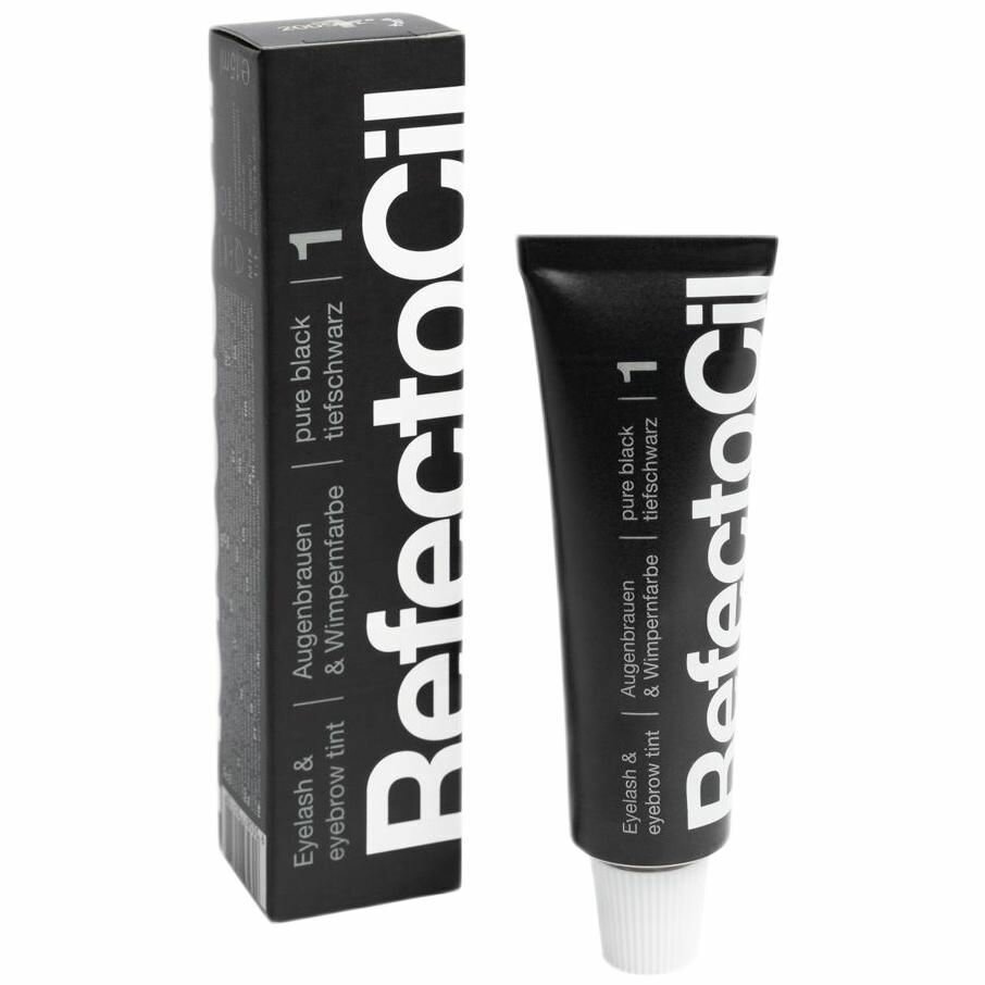 RefectoCil Краска для бровей и ресниц глубокий черный №1, 15 мл