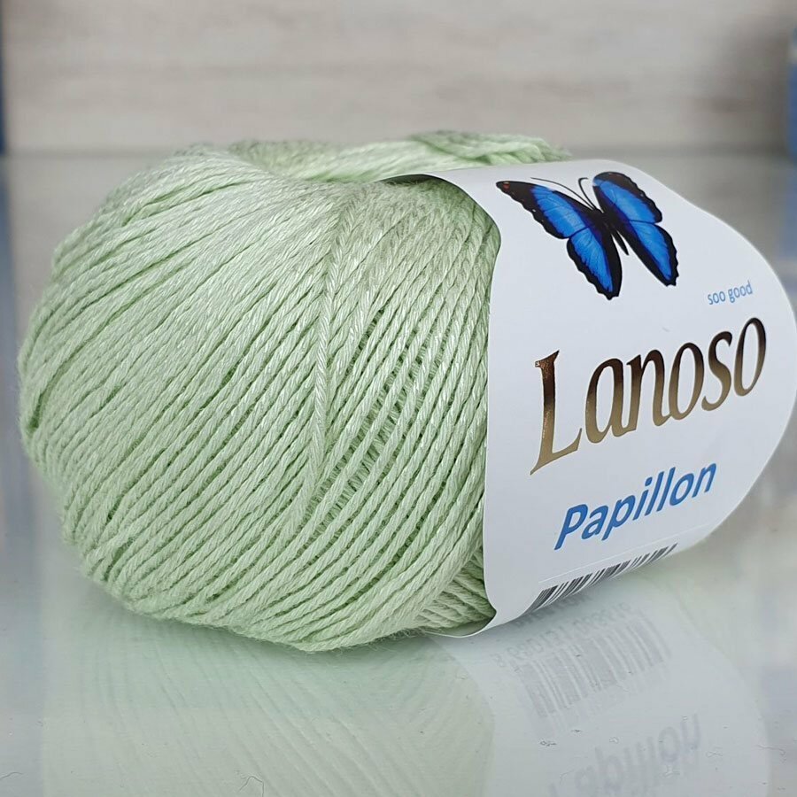 Пряжа Lanoso PAPILLON 1911 салатовый (6 мотков)
