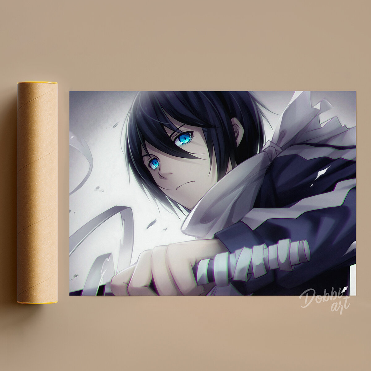 Постер Бездомный бог 30х40 см без рамы/ Аниме Манга Noragami Ято/ Постер для дома, интерьера, декор на стену/ Плакат интерьерный Аниме, подарок парню, девушке
