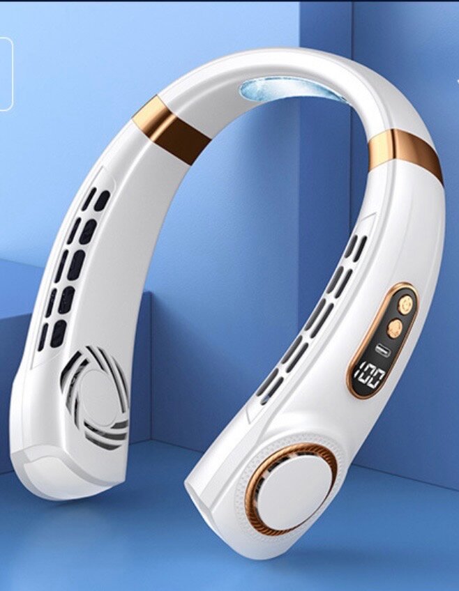 Портативный вентилятор Belo-Zolotoy, безлопастной, USB, до 24 ч автономной работы, 5 скоростей