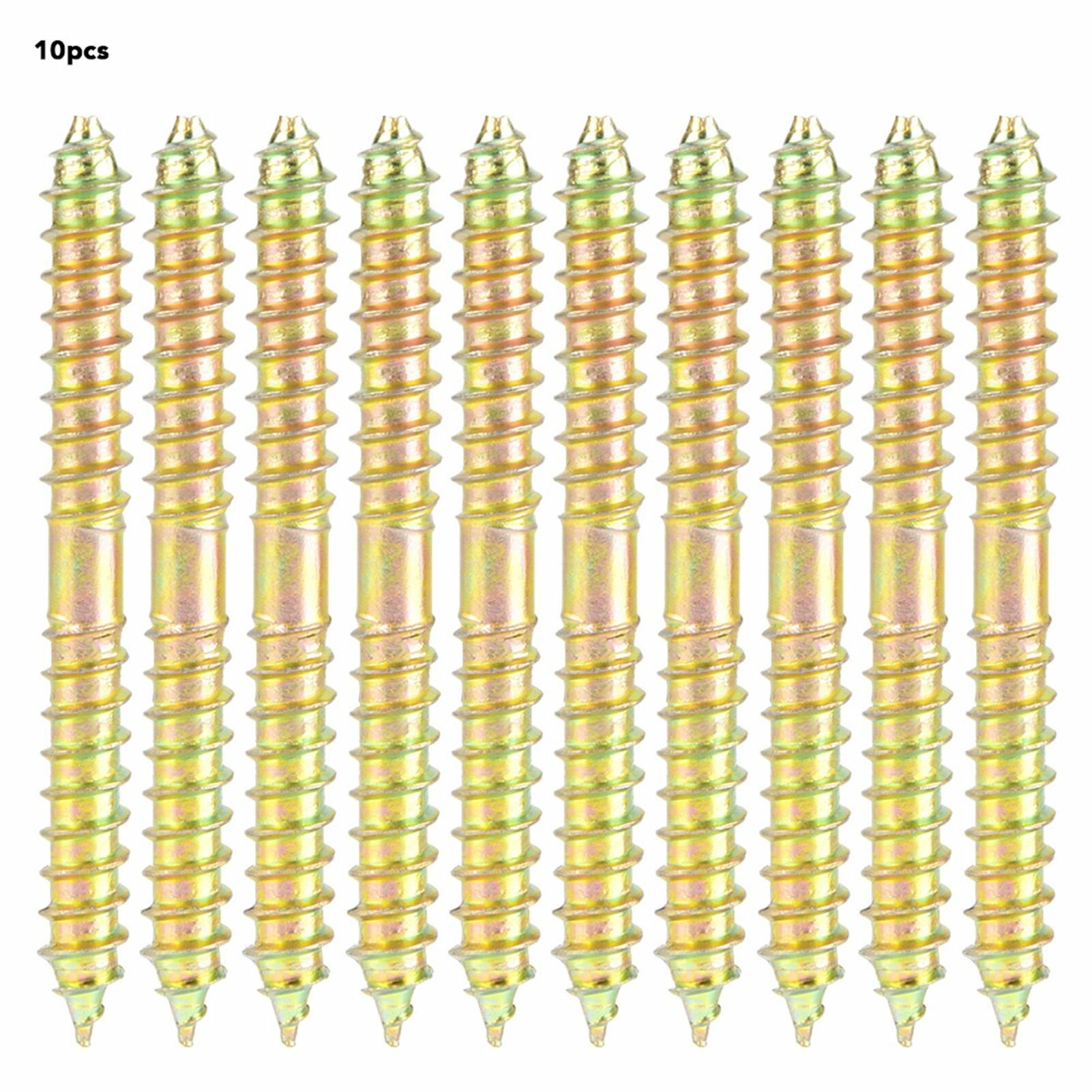 10 шт двусторонних винтов 6x60 мм для мебели