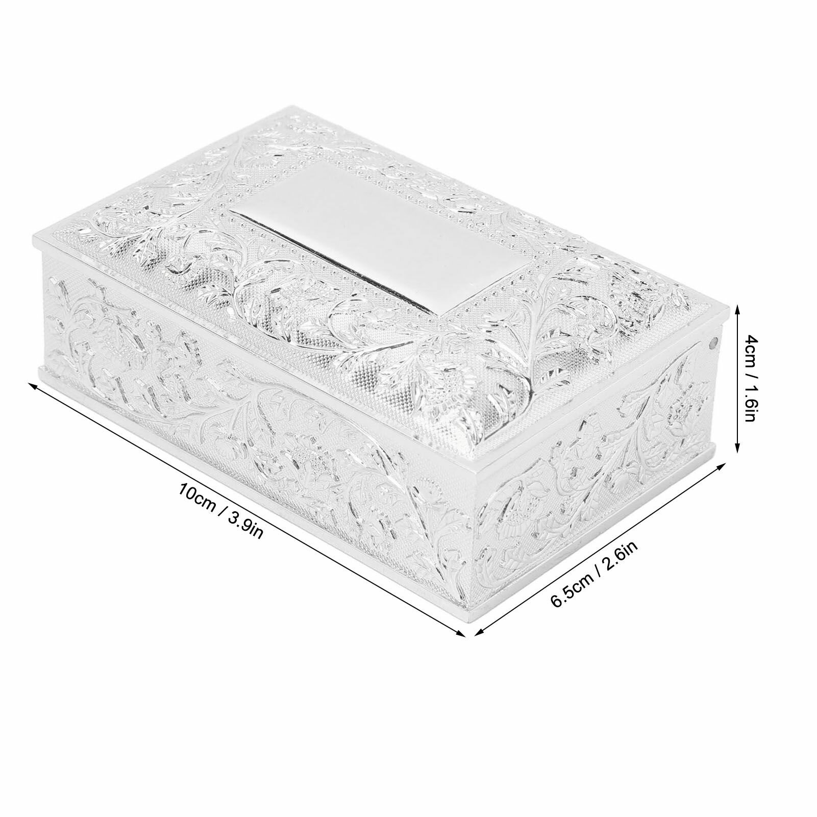 Серебряная винтажная шкатулка для украшений