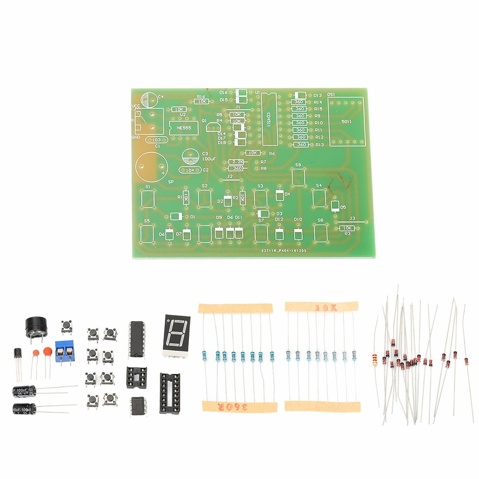 CD4511 восьмисторонний цифровой комплект для экспериментов, DIY набор для схем.