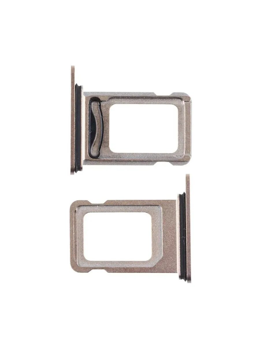 Держатель SIM для iPhone 14 Pro/14 Pro Max (2 Sim) Черный