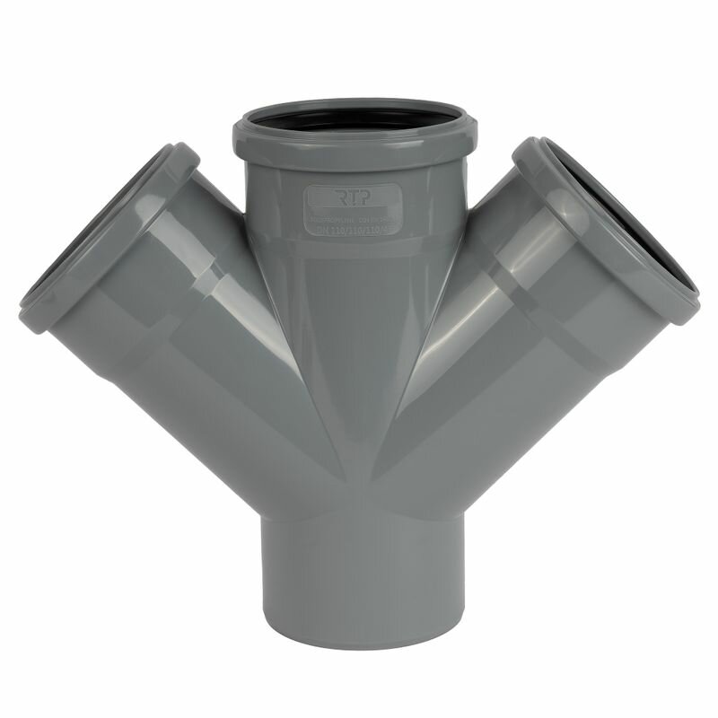 Крестовина канализационная 110х110х50х90гр стандарт контур