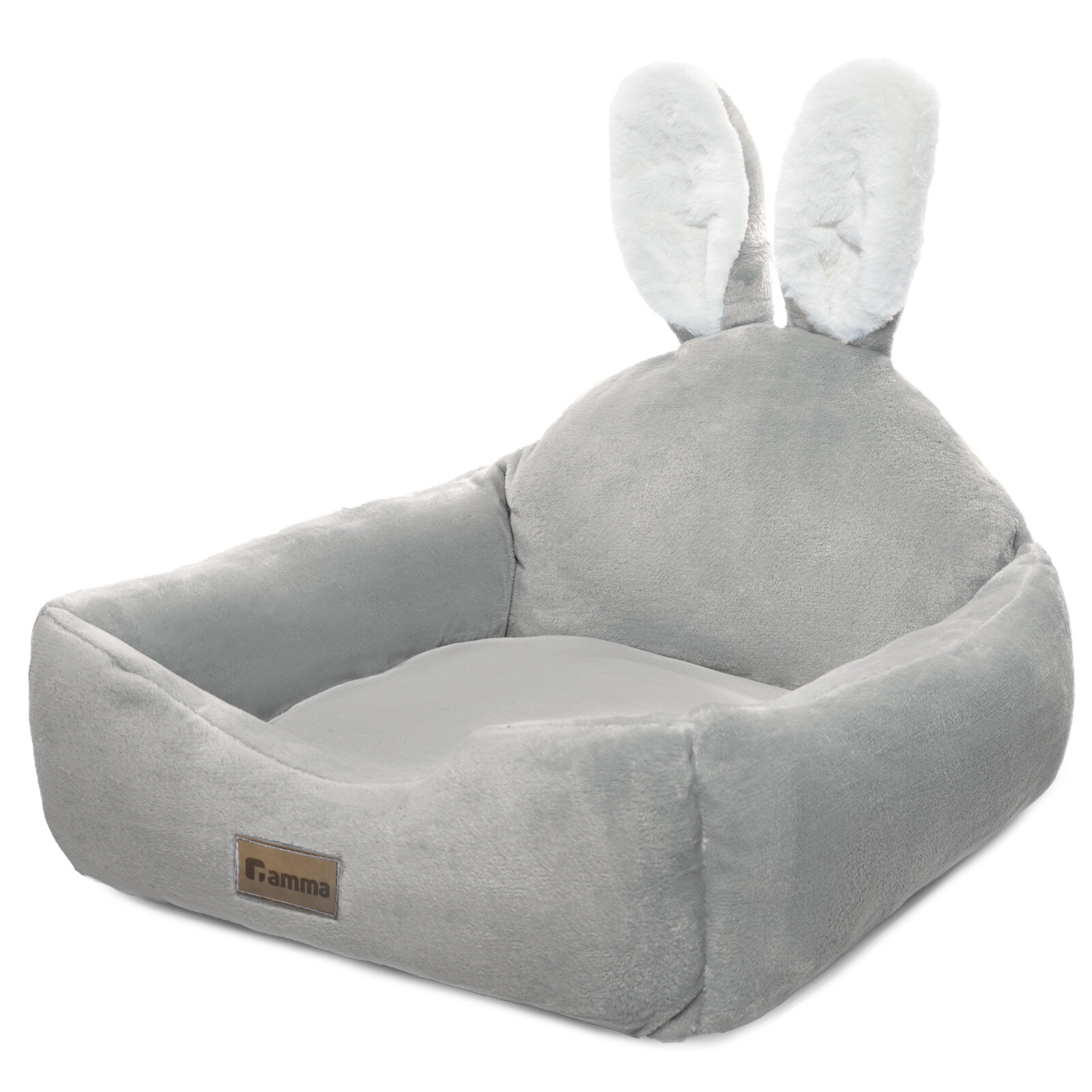Лежанка для кошек и собак квадратная "Зайка", 50*50*22см, Gamma