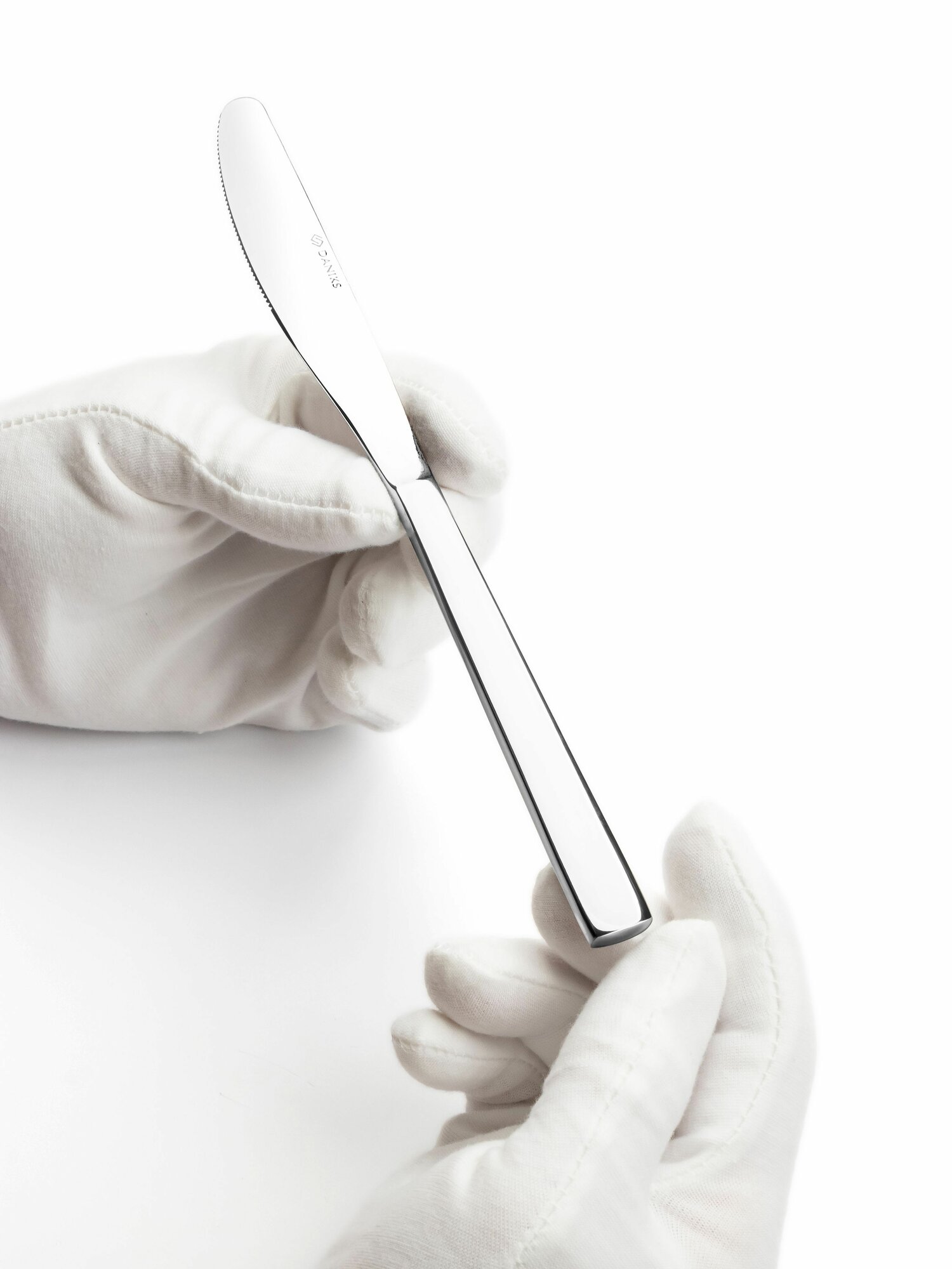 Столовые ножи Daniks Verona, 2 шт, нержавеющая сталь, серебристые