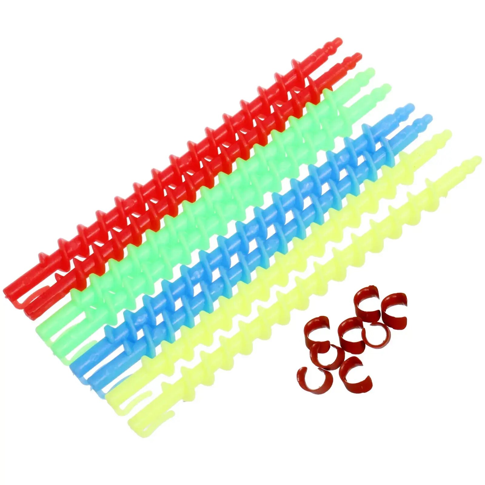 Бигуди для мелких кудрей 20шт «KUDRI», разноцветные, 15х1см в косметичке