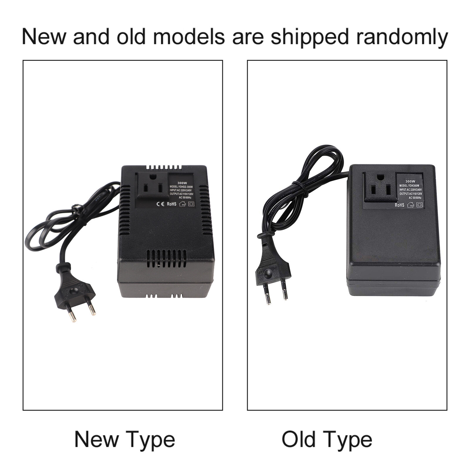 Преобразователь напряжения силового трансформатора 300 Вт, адаптер переменного тока с 220 В до 110 В, вилка европейского стандарта, вилка европейского стандарта