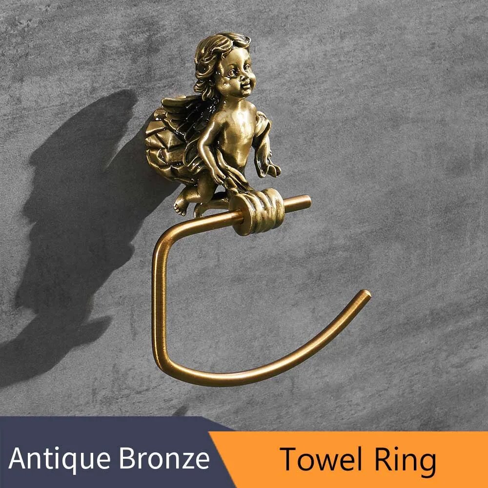 Набор аксессуаров для ванной WANFAN античная бронза Towel ring