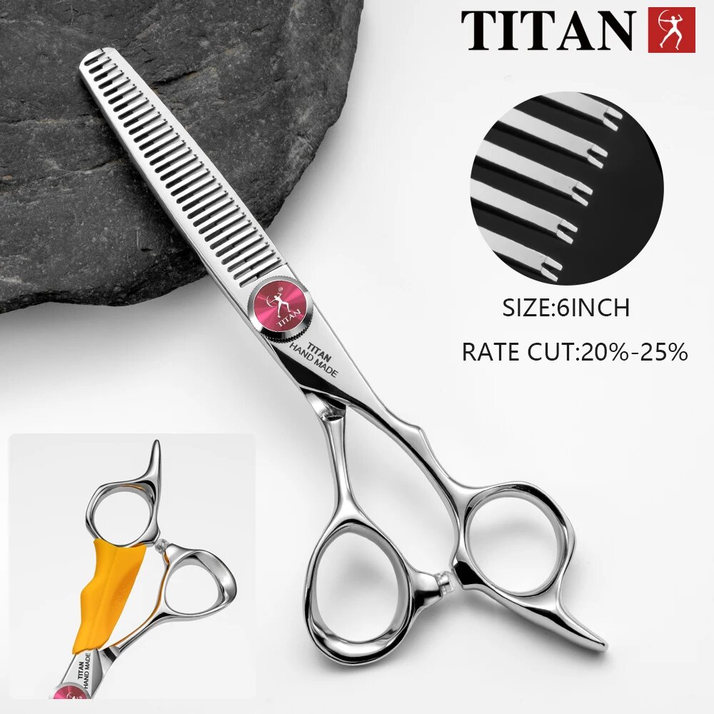 Ножницы TITAN для стрижки волос 6 дюймов из стали 440C thinning01 scissors