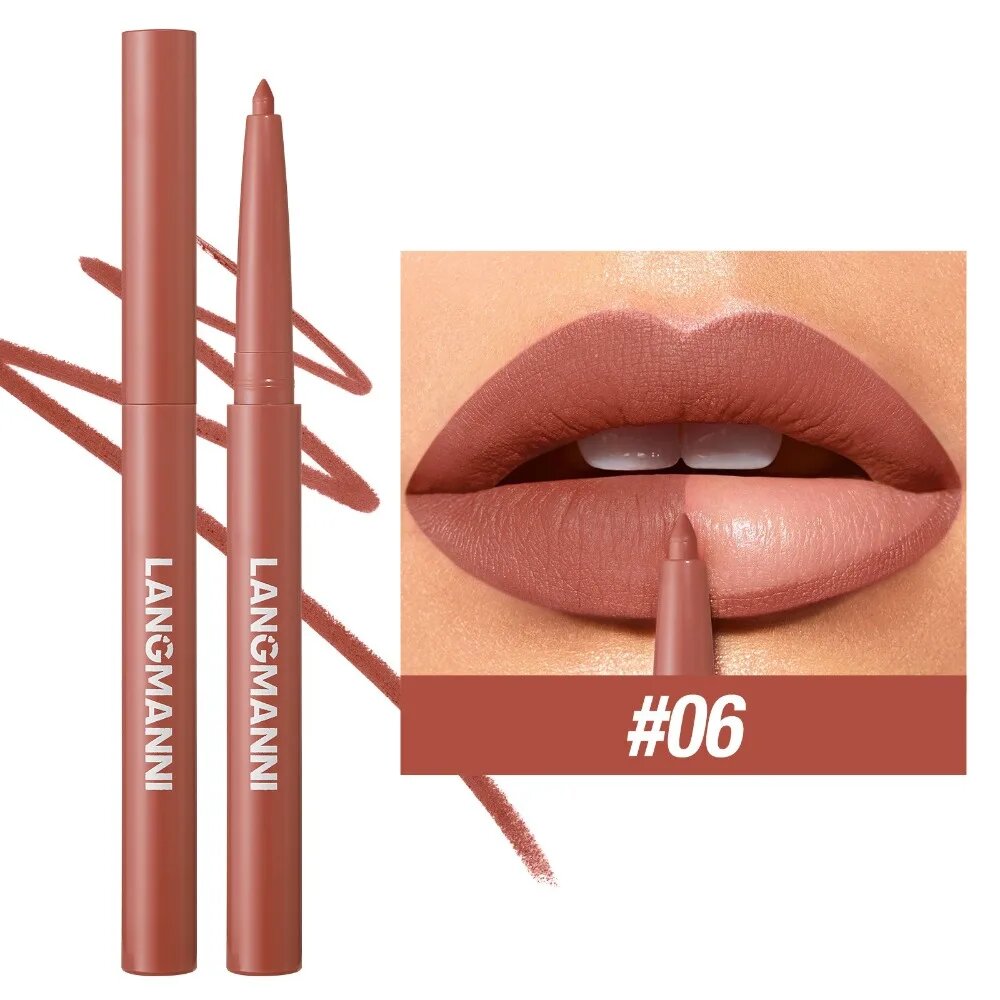 Карандаш для губ матовый Langmanni #06