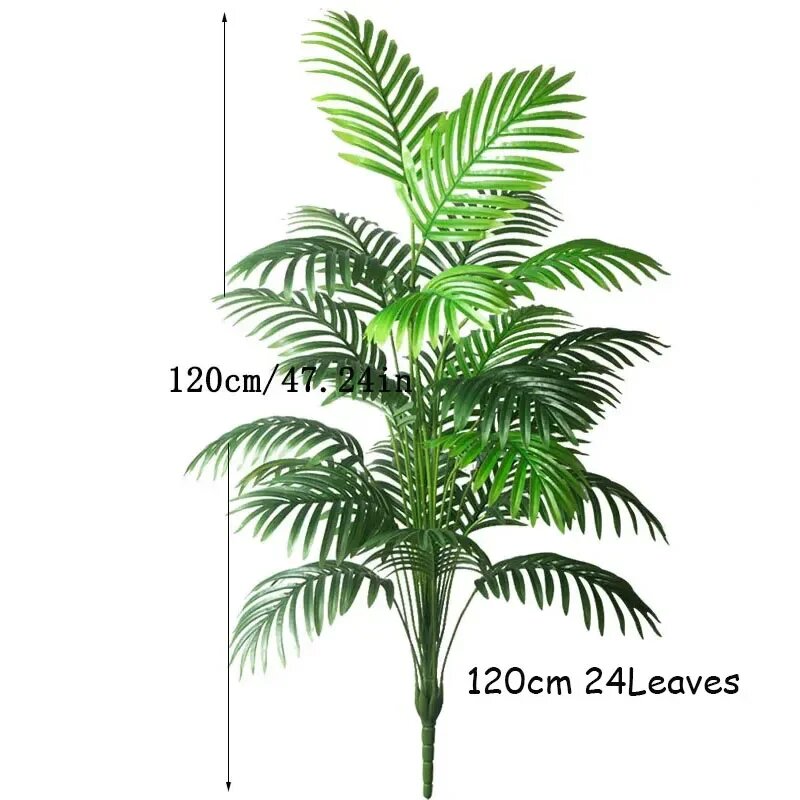 Искусственная пальма 150 см зелёная, 120cm 24Leaves, Without pot