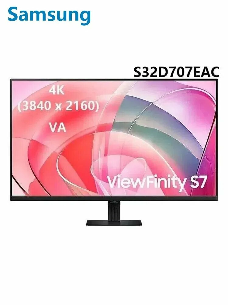 Samsung 32" Монитор Viewfinity S7 S32D707EAC, 4K, 99%sRGB, белый