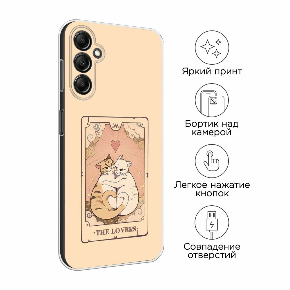 Чехол на Samsung Galaxy A15 / Самсунг А15 с принтом "The lovers cats 1 - 14 февраля" — фото 1