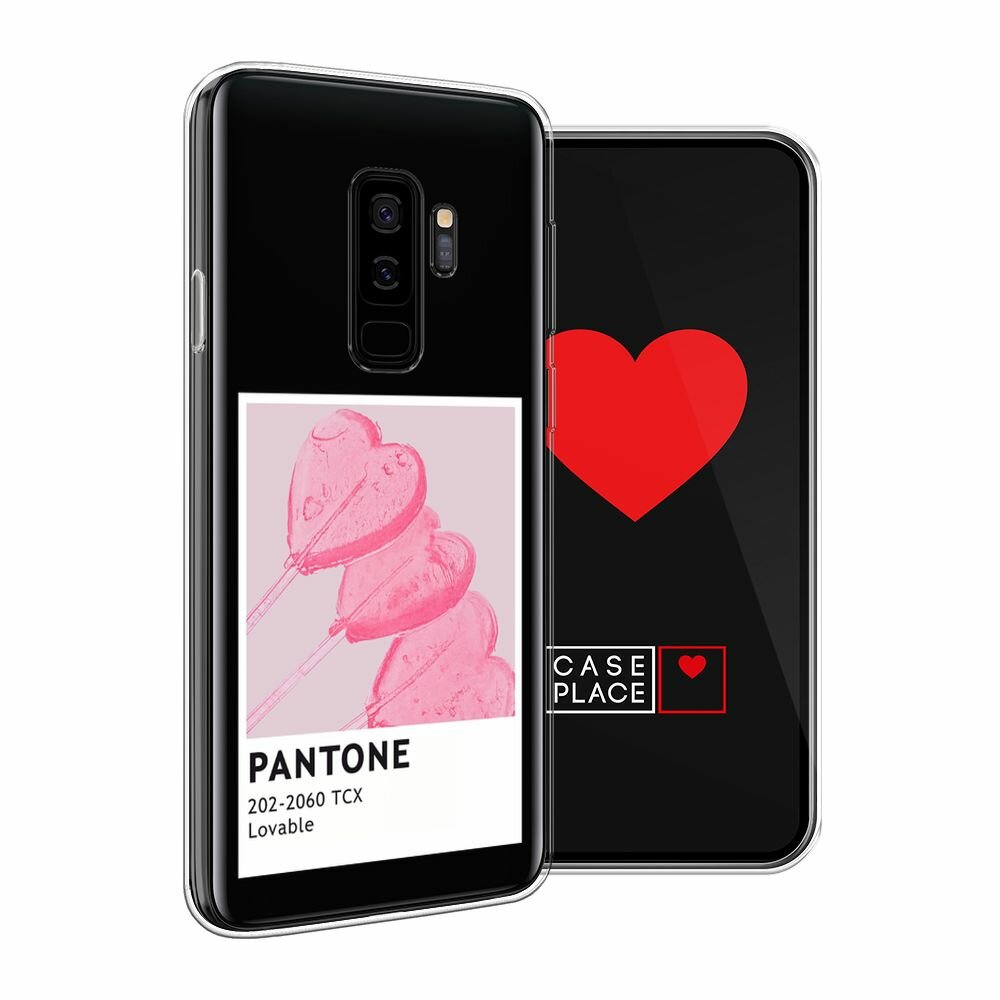 Чехол на Samsung Galaxy S9 + / Самсунг Галакси С9 Плюс с принтом "Pantone Lovable 2 - 14 февраля", прозрачный — фото 1