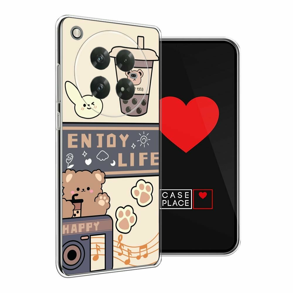 Чехол на Infinix Zero 40 5G / Инфиникс Зеро 40 5G с принтом "Enjoy life 1" — фото 1
