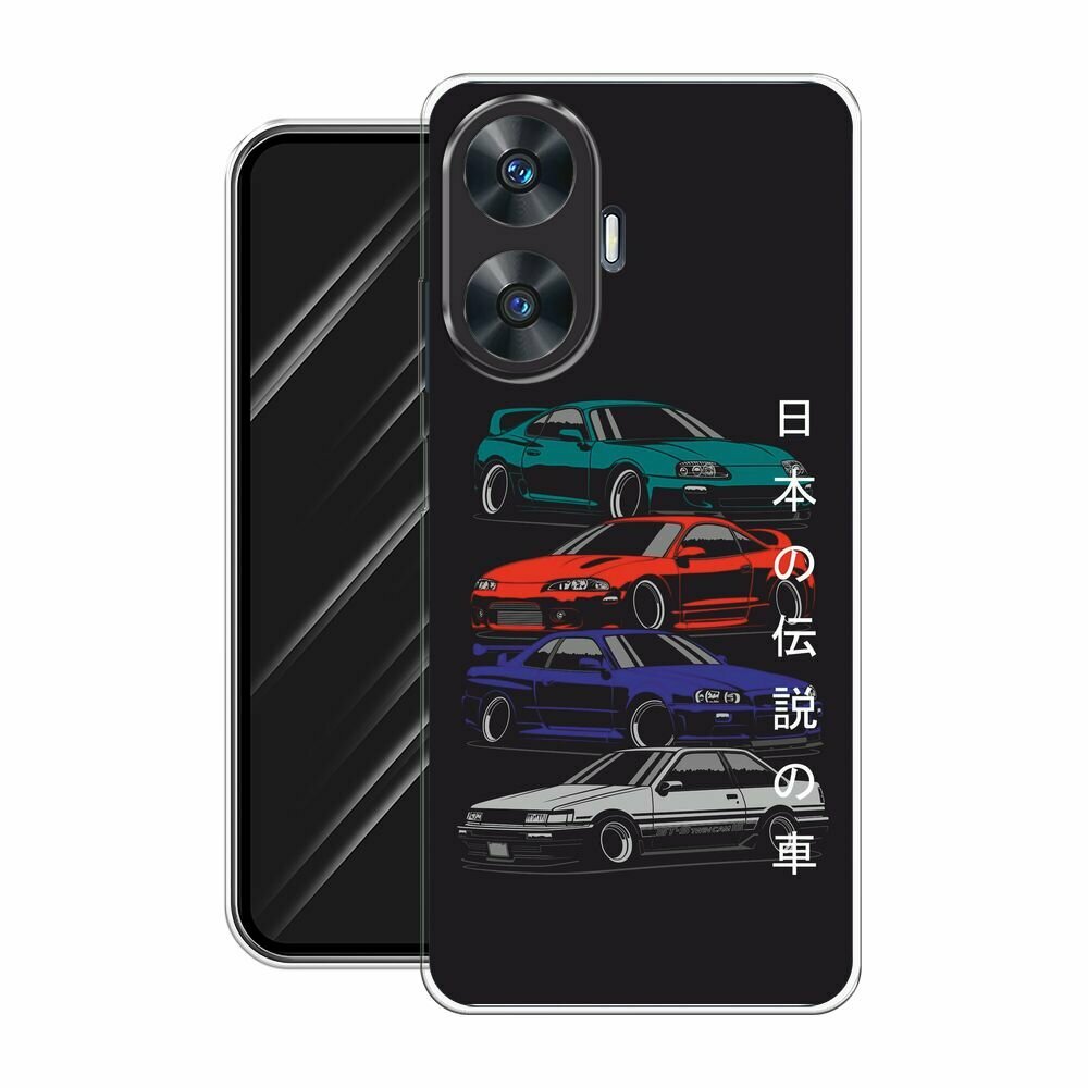 Чехол на Realme C55 / Реалми C55 с принтом "JDM Legend cars" — фото 1