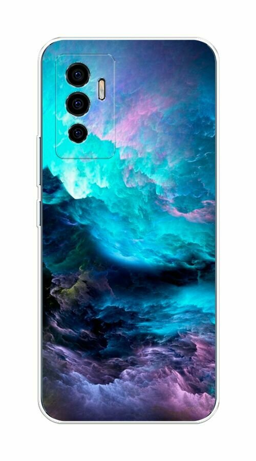 Чехол на Vivo V23e/Y75 4G / Виво V23e/Y75 4G с принтом "Бирюзовое небо"