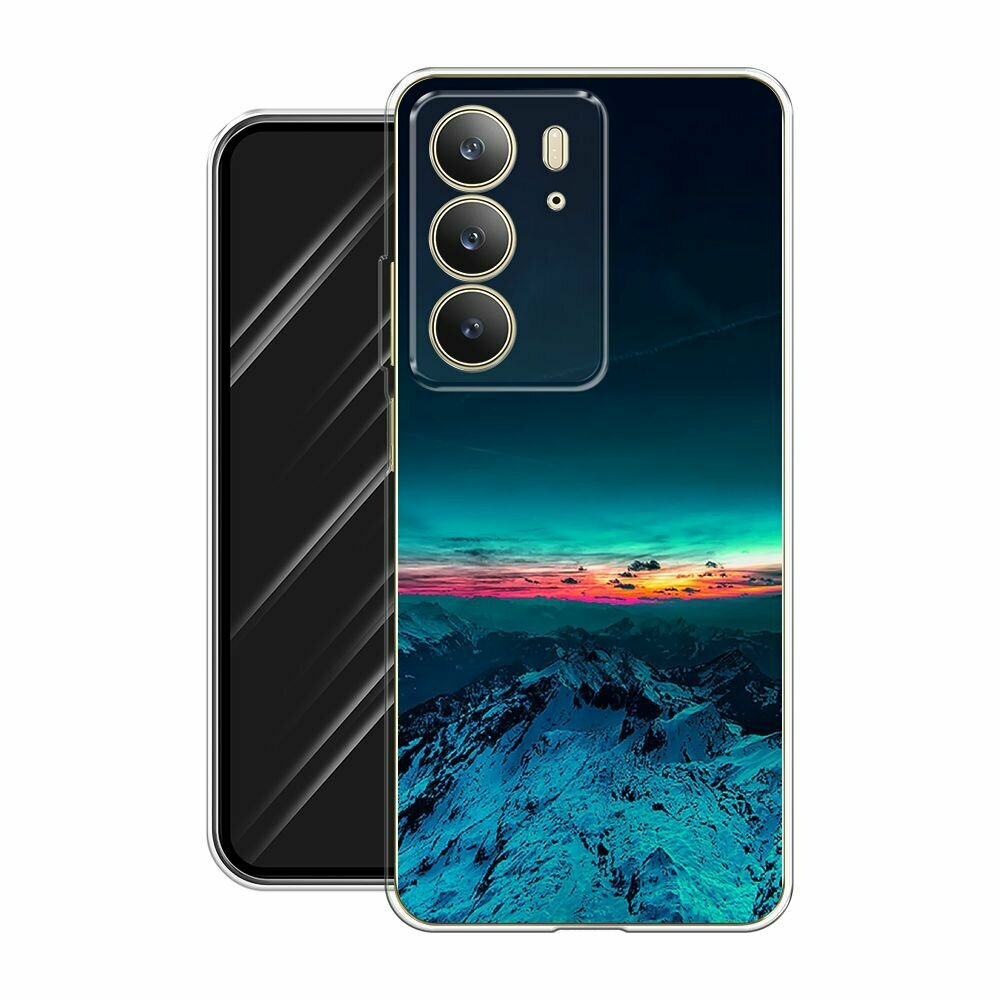 Чехол на Realme C75 4G / Реалми C75 4G с принтом "Закат в горах" — фото 1